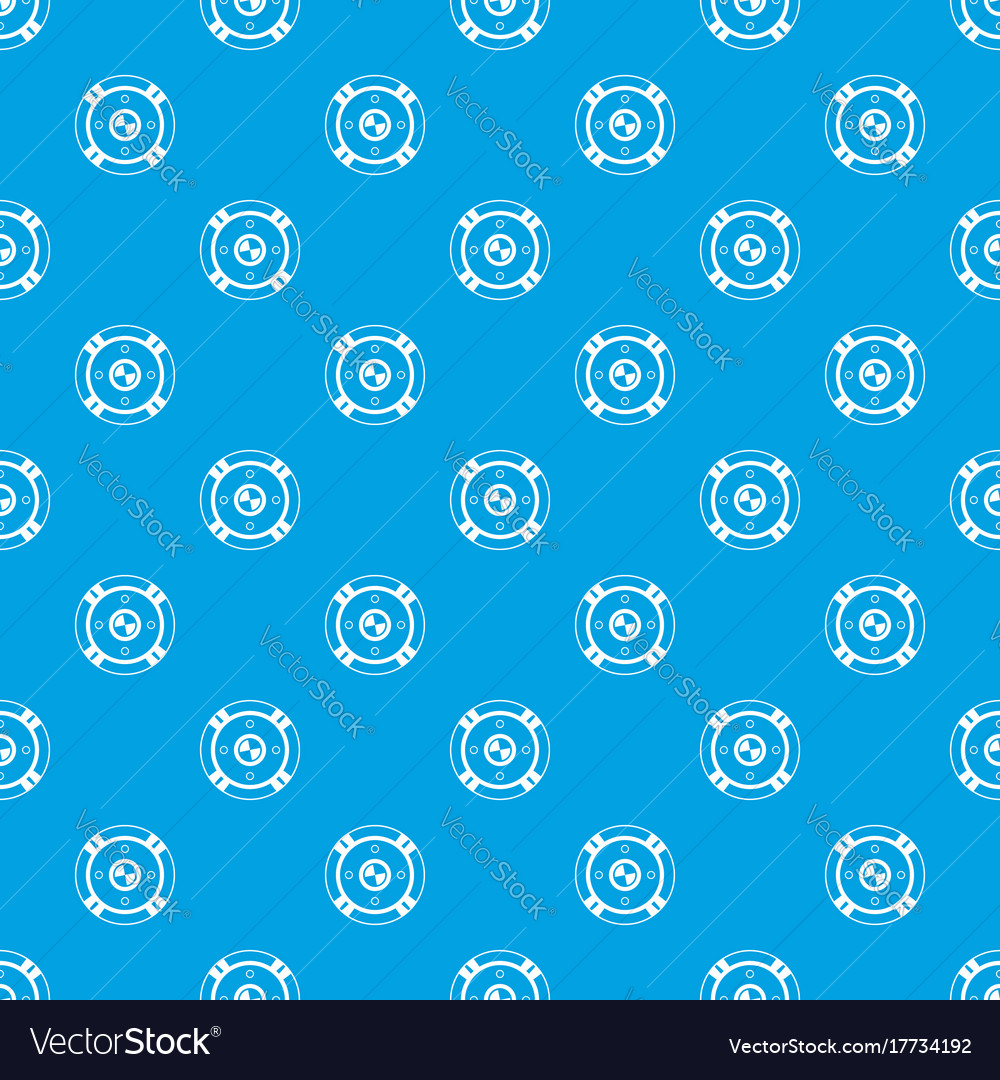 Shield pattern seamless blue Royalty Free Vector Image