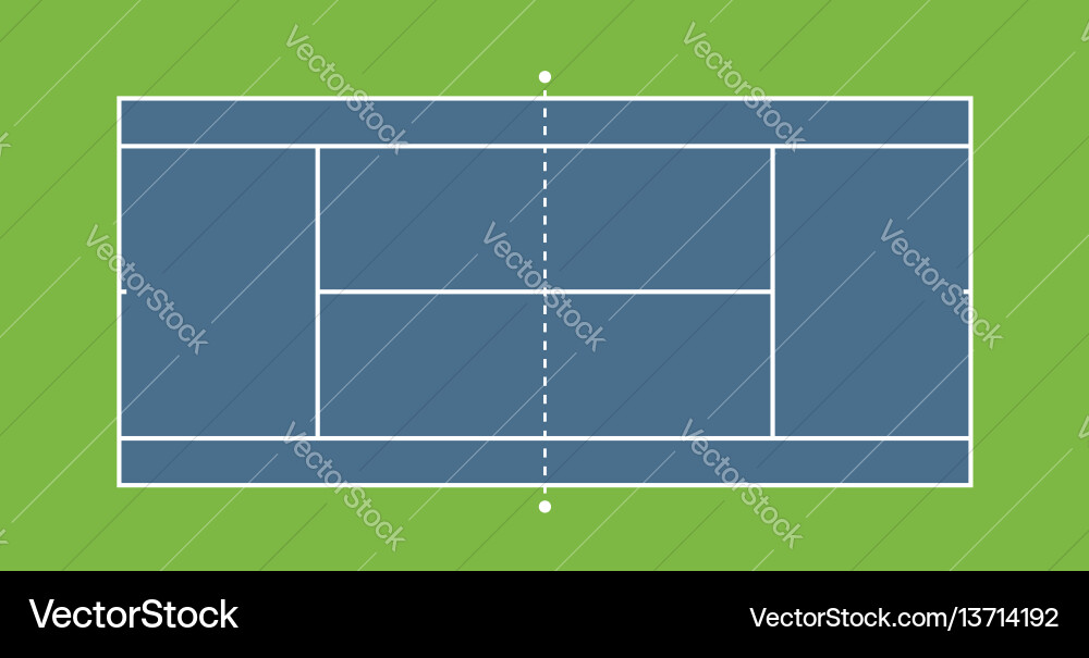 Tennis court Royalty Free Vector Image - VectorStock