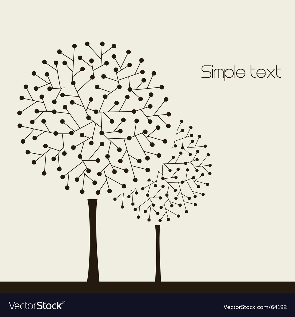 Trees design Royalty Free Vector Image - VectorStock