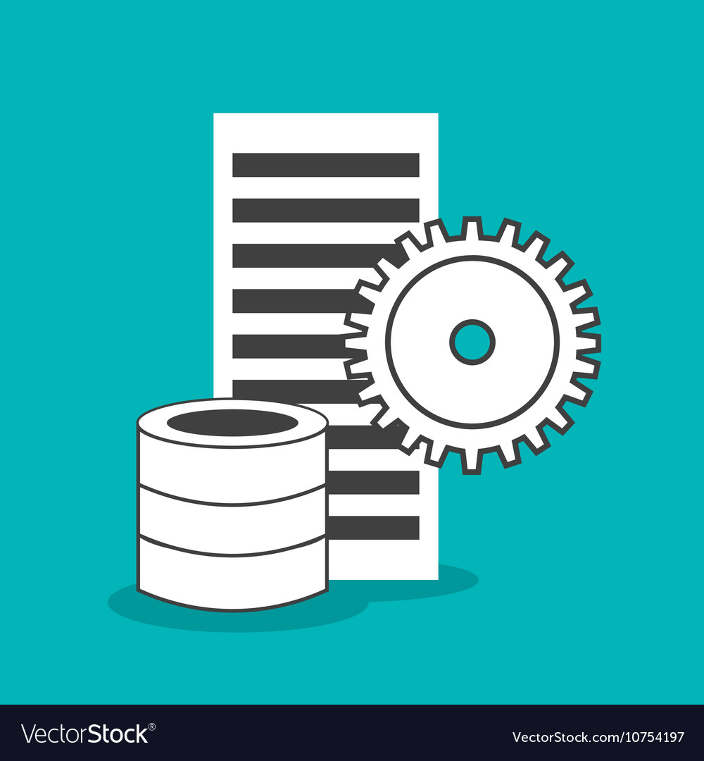 Big data center flat icons Royalty Free Vector Image