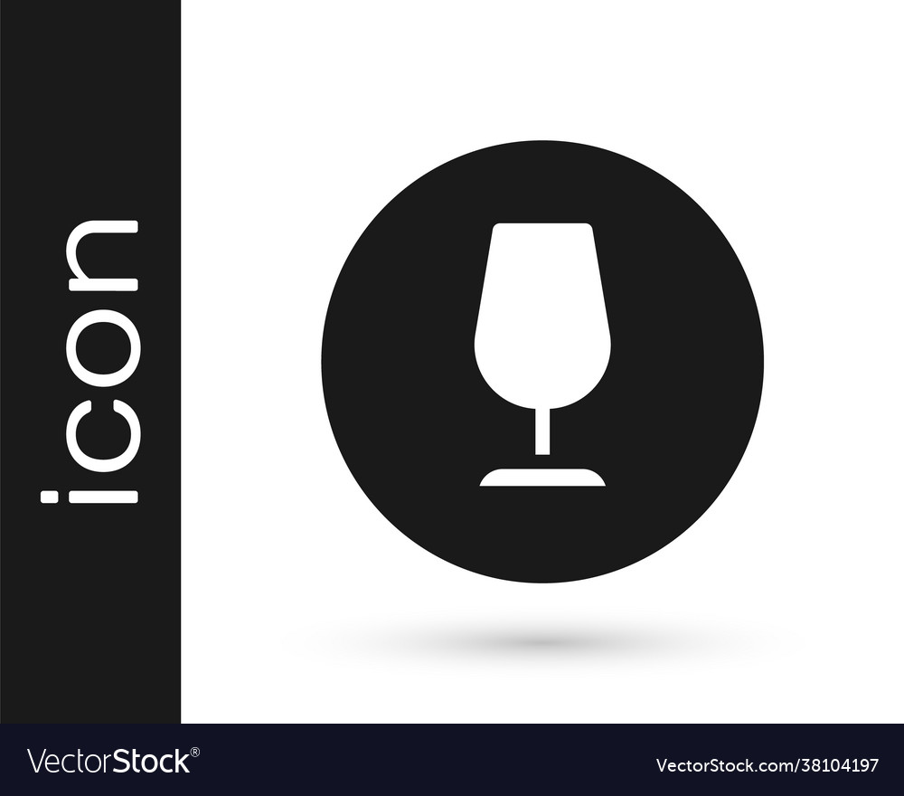 Black fragile broken glass symbol for delivery Vector Image