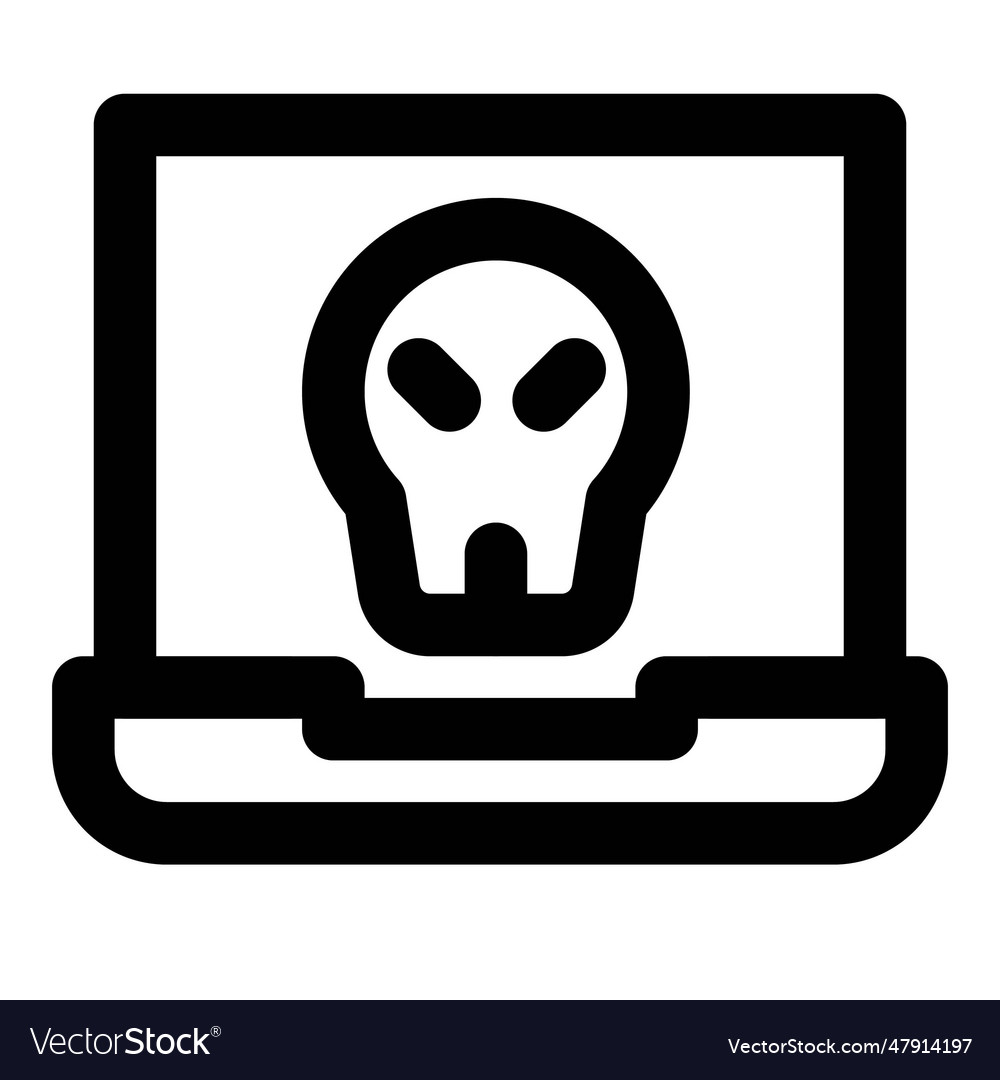 Malicious software exploiting the computer system Vector Image