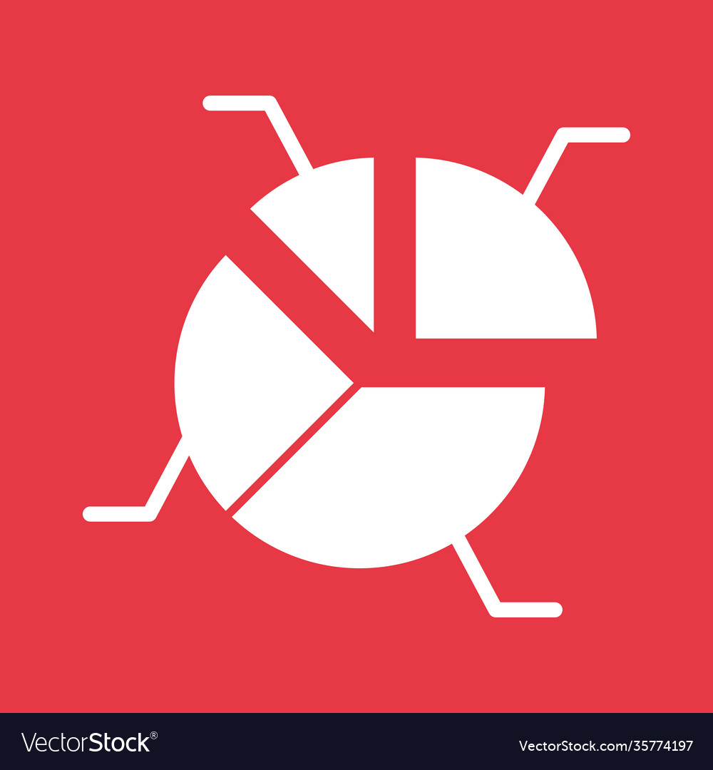 Pie chart presentation icon Royalty Free Vector Image