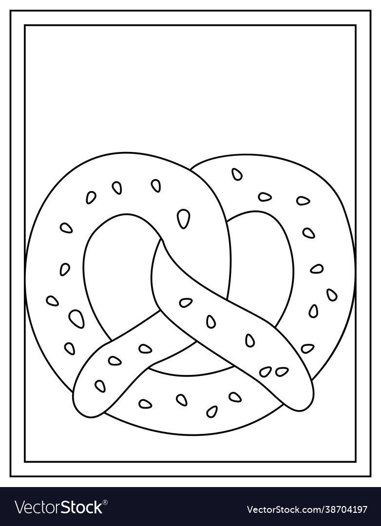 Pretzel Royalty Free Vector Image - VectorStock