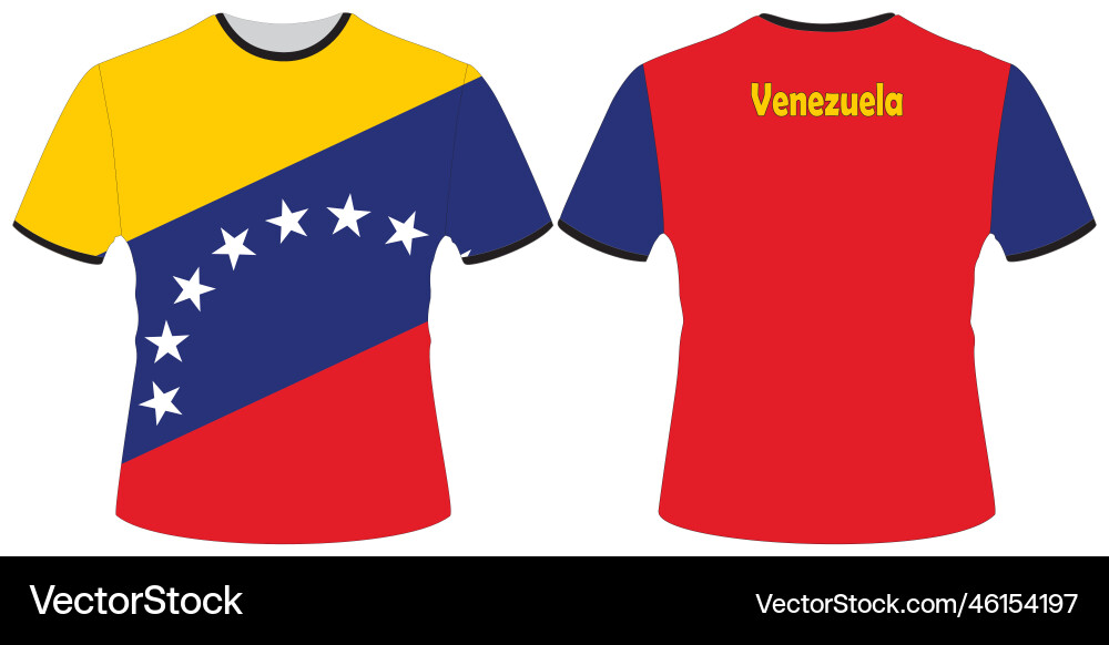 T shirts design with venezuela flag Royalty Free Vector