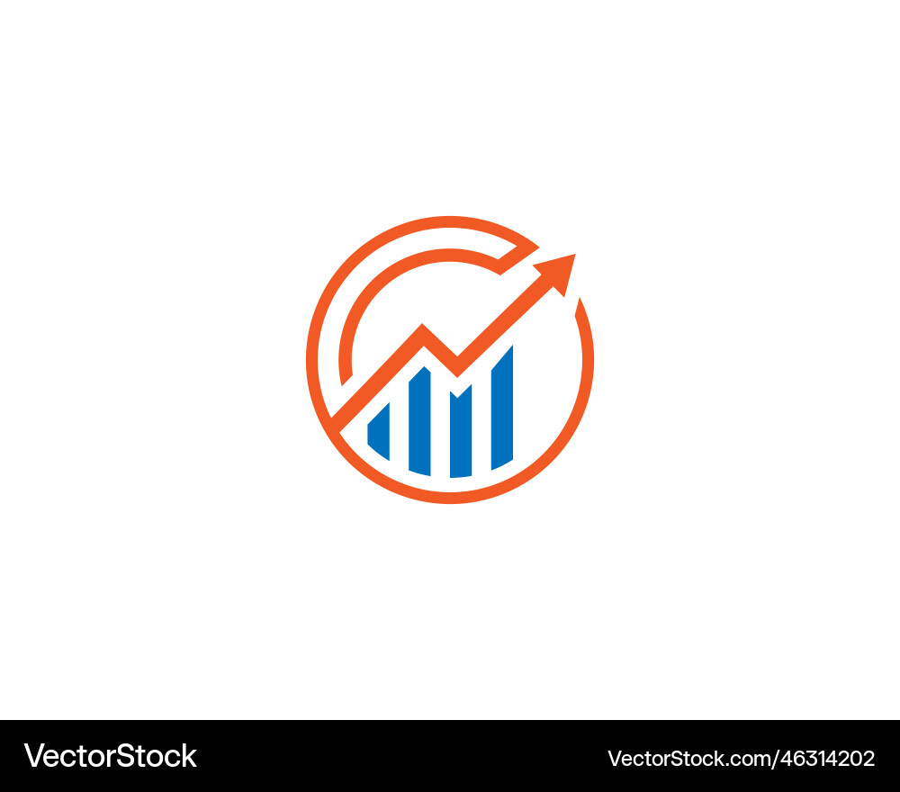 Letter c accounting business logo design Vector Image