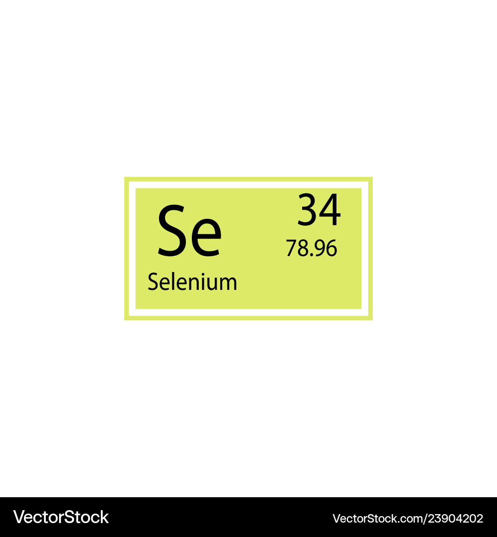 Selenium Element Periodic Table Selenium Symbol. Element Number 34 Of