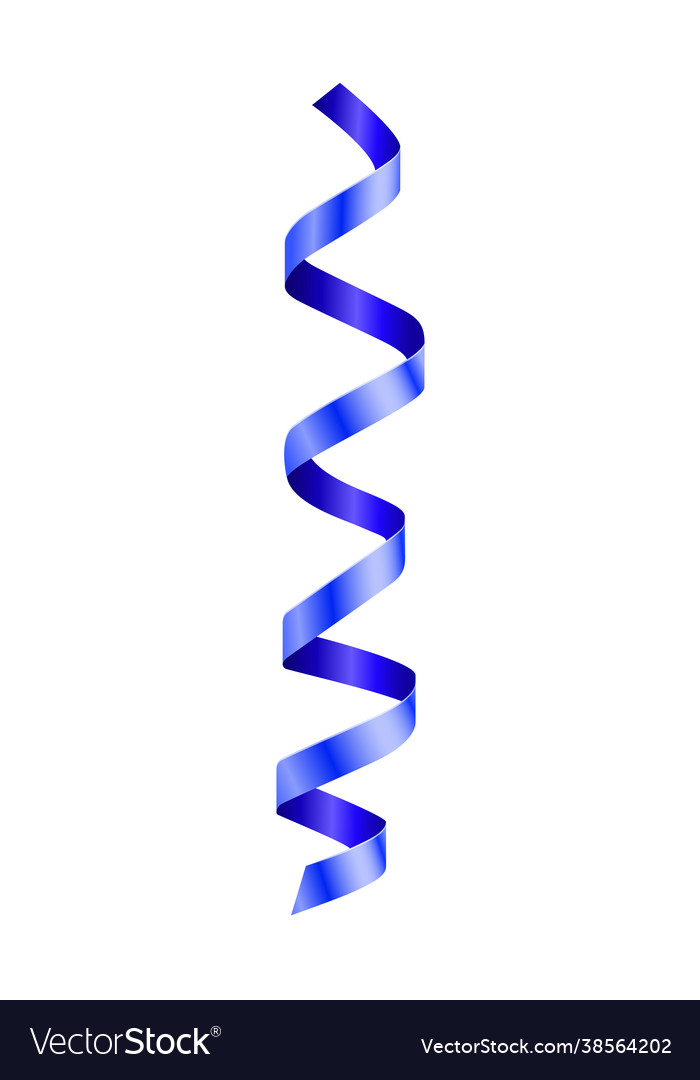 Realistic streamer Royalty Free Vector Image - VectorStock