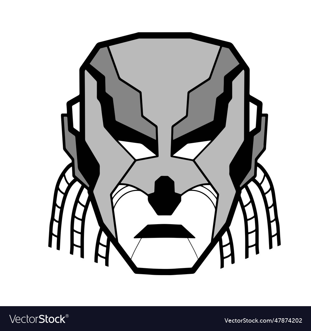 Robot face Royalty Free Vector Image - VectorStock