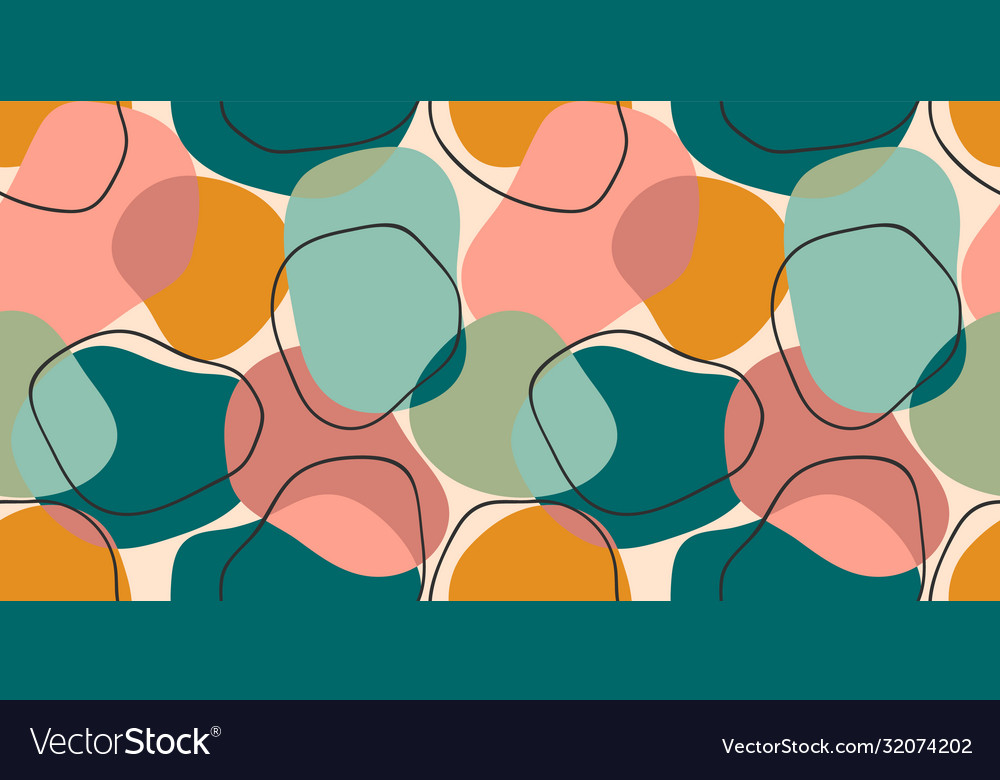 Simple geometric seamless pattern with abstract Vector Image