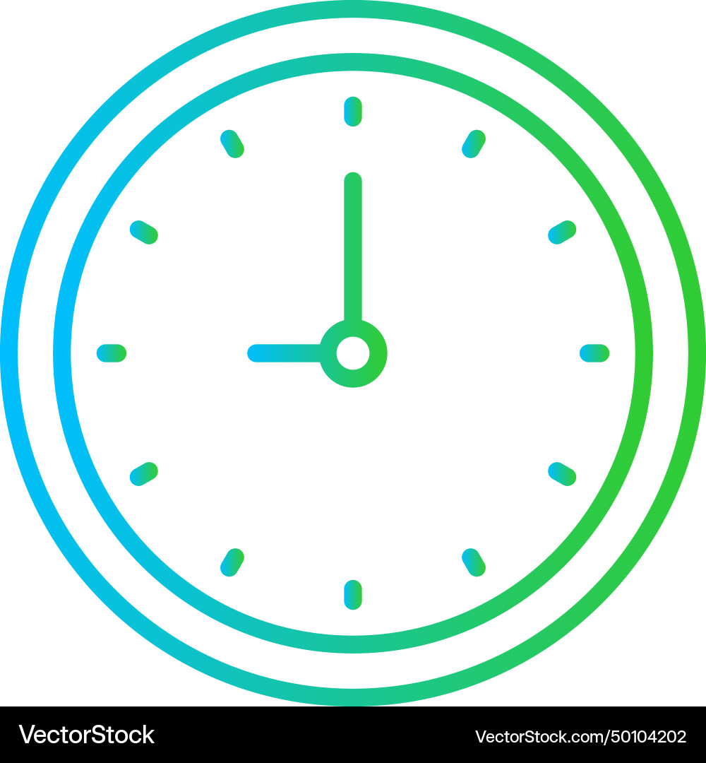 Time management marketing icon with blue Vector Image