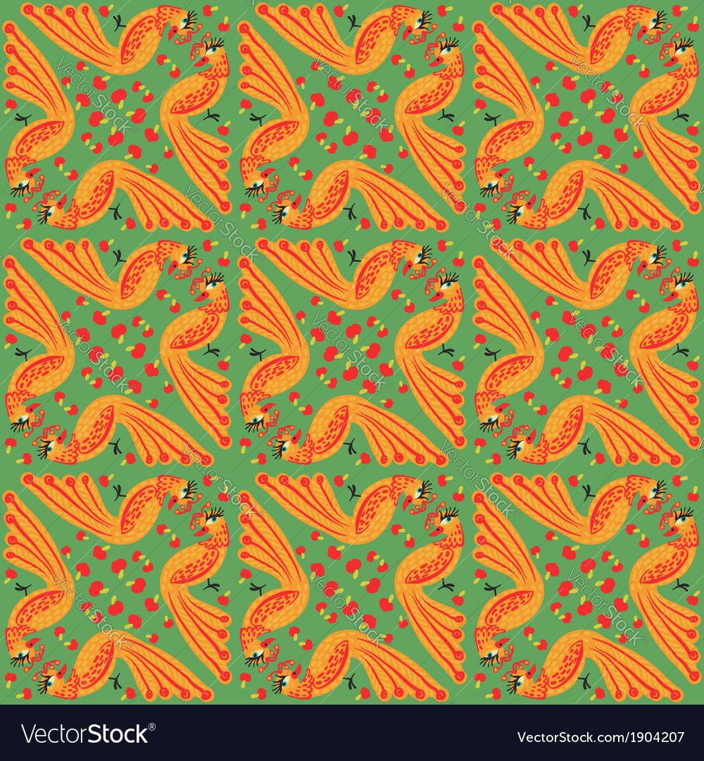 Bird pattern background Royalty Free Vector Image