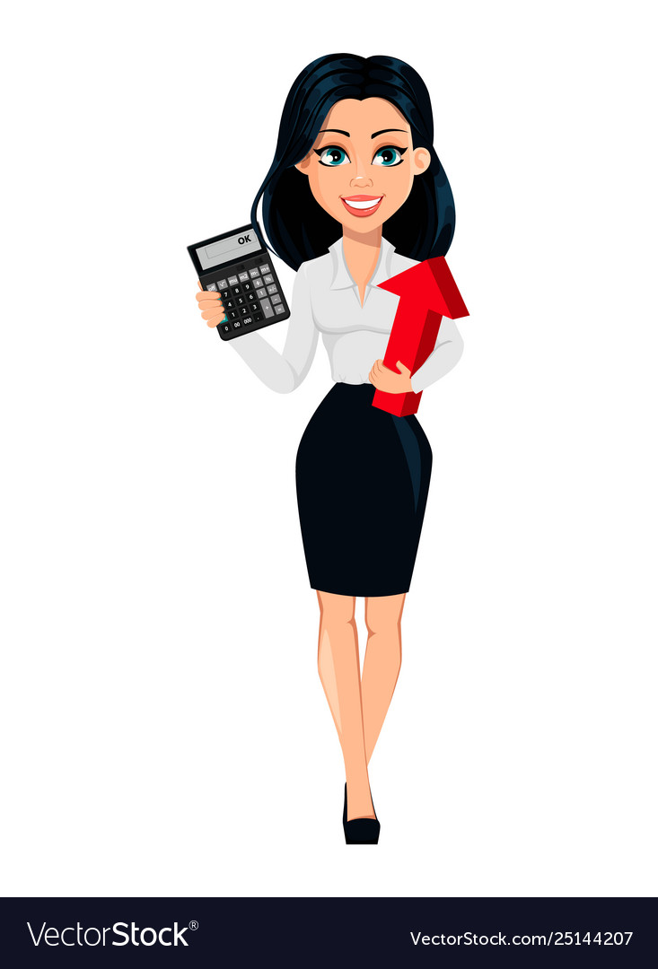 Concept modern young business woman Royalty Free Vector Concept modern young business woman Royalty Free Vector