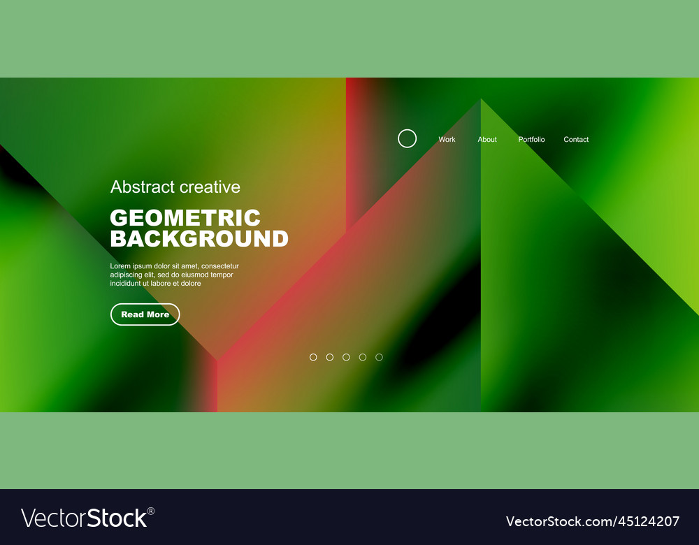 Fluid gradient geometric triangles abstract Vector Image