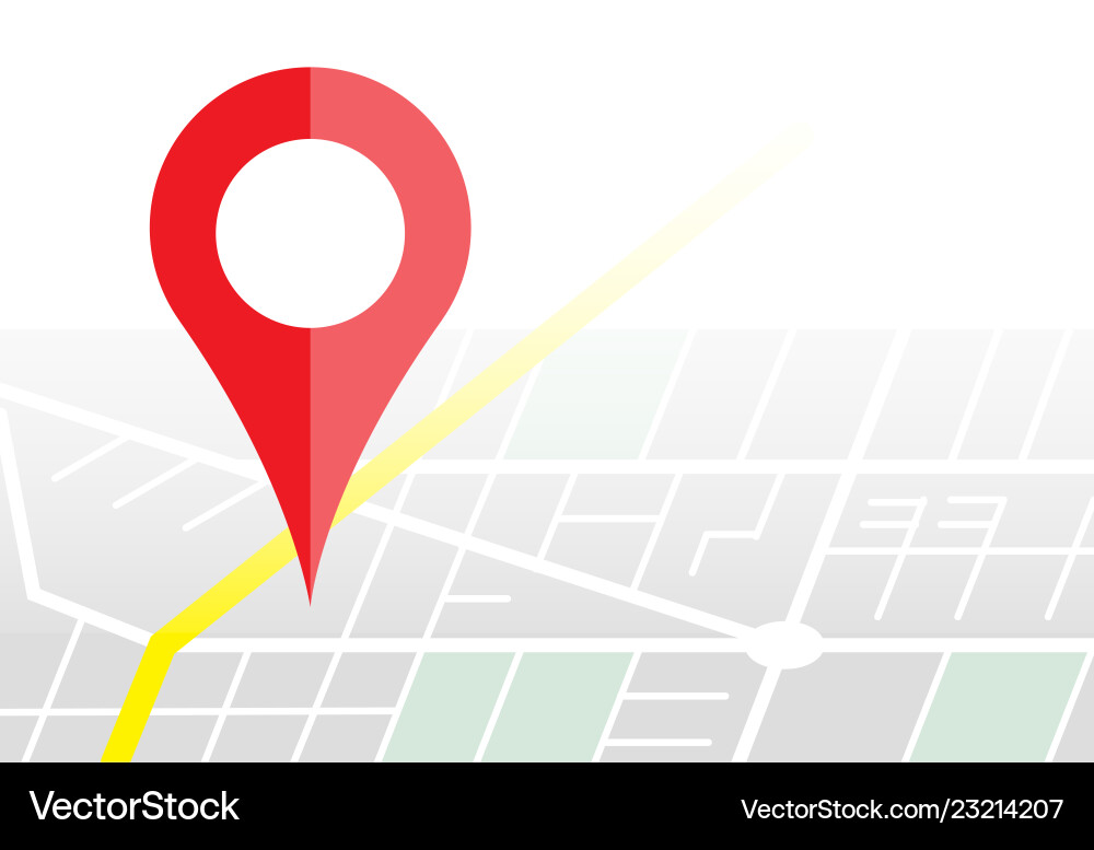 Navigater pin checking on map gps concept Vector Image
