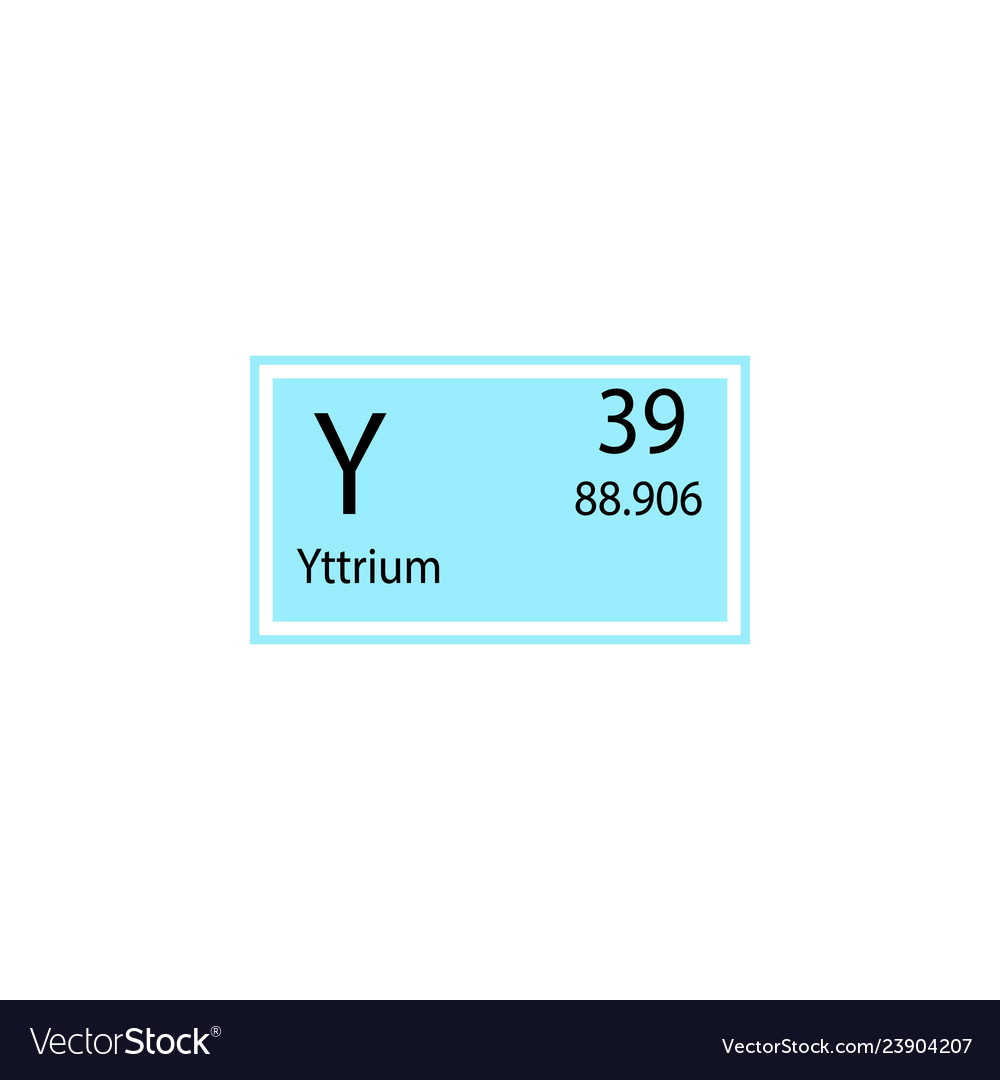 Periodic table element yttrium icon Royalty Free Vector Periodic table element yttrium icon Royalty Free Vector