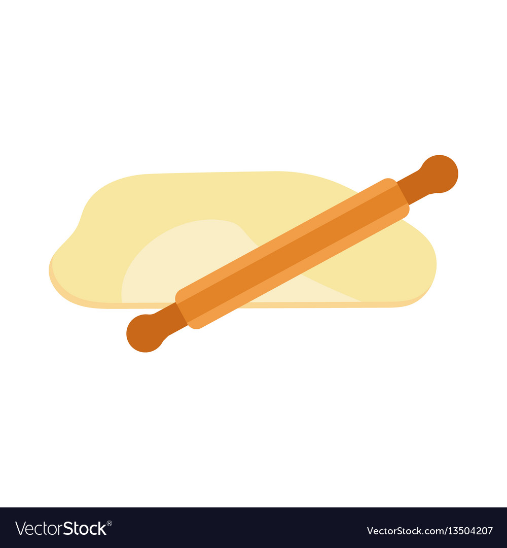 Rolling pin dough dough Royalty Free Vector Image Rolling pin dough dough Royalty Free Vector Image