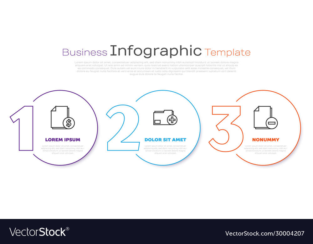 Set line finance document add new folder Vector Image Set line finance document add new folder Vector Image
