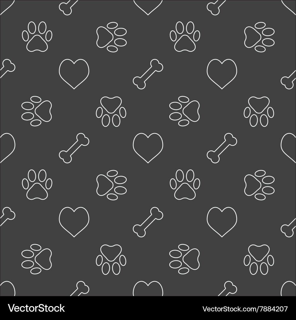 Traces of dog texture Royalty Free Vector Image