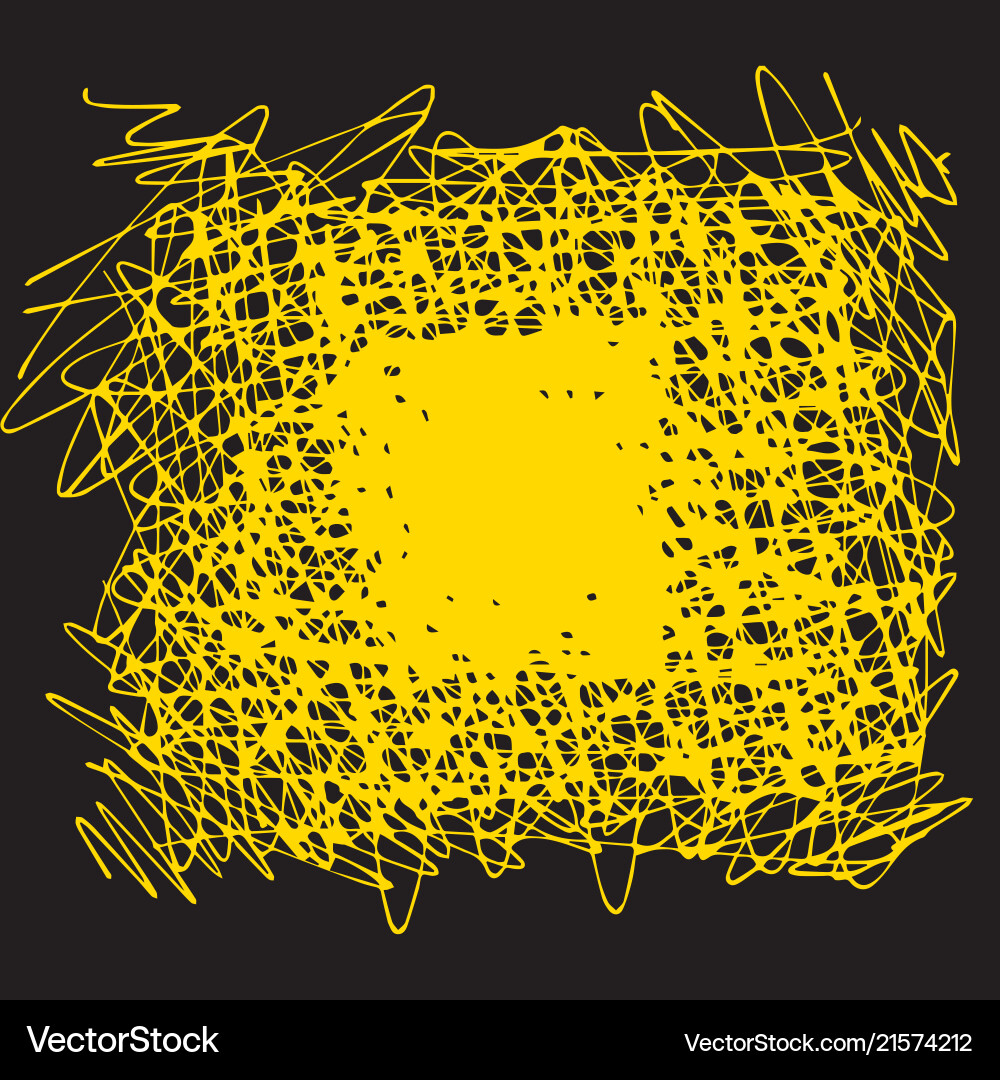 Black and yellow 90s style scratches Royalty Free Vector