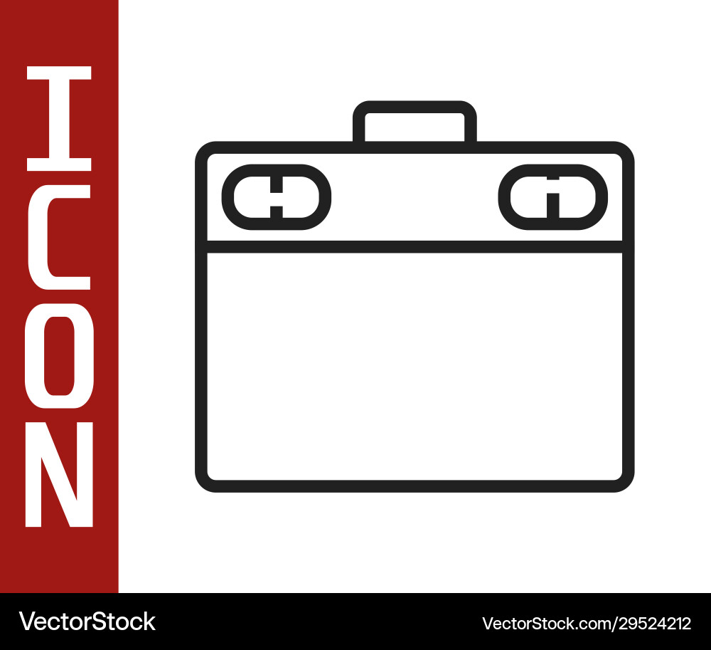 Black line graphic tablet icon isolated on white Vector Image