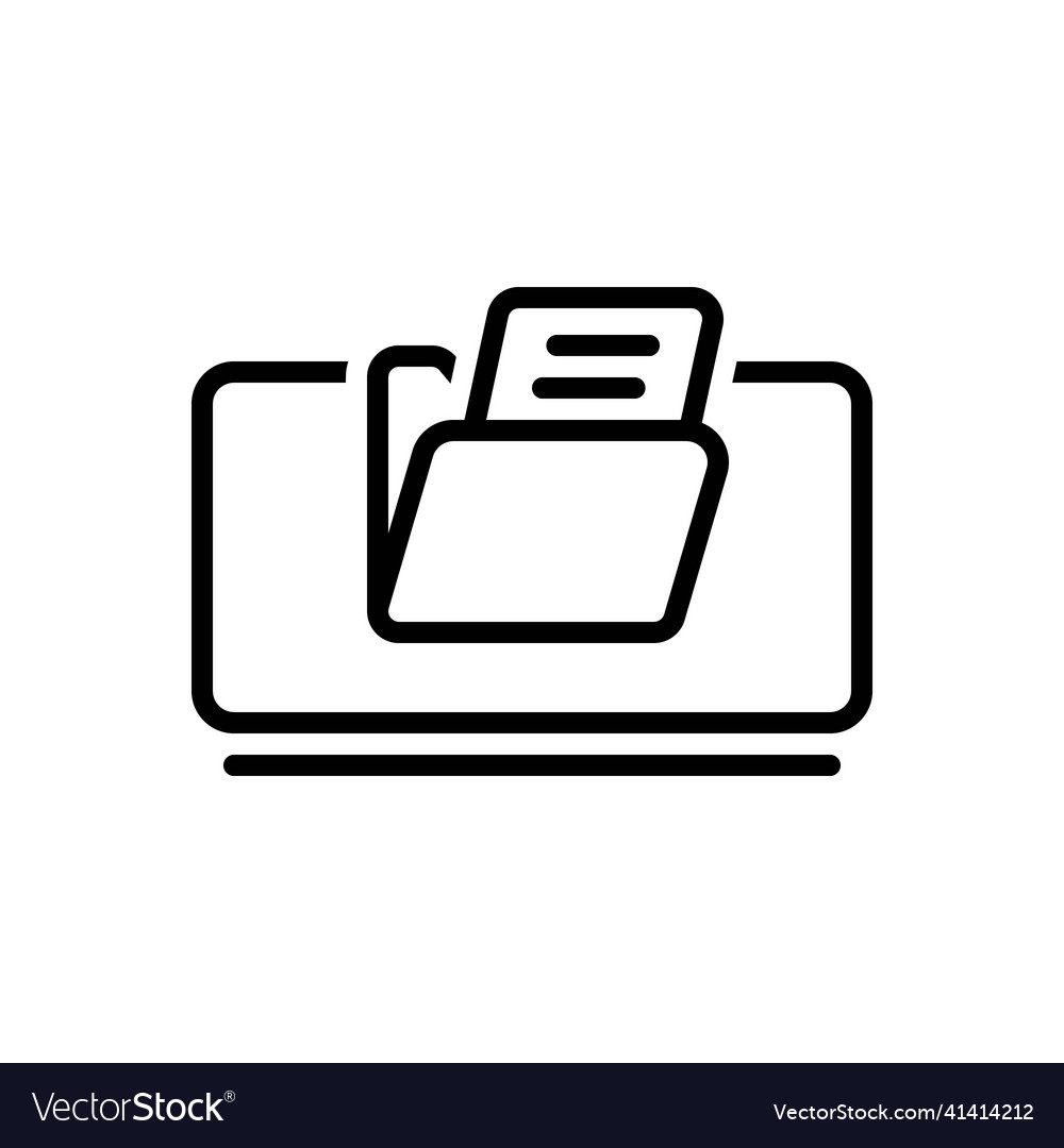 Filing Royalty Free Vector Image - VectorStock