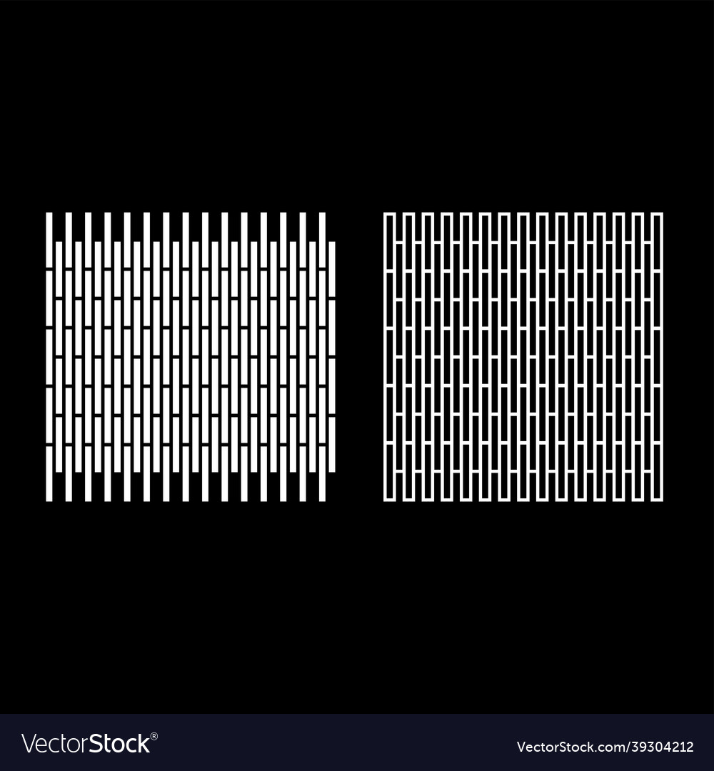 Laminate plank parquet icon white color flat Vector Image