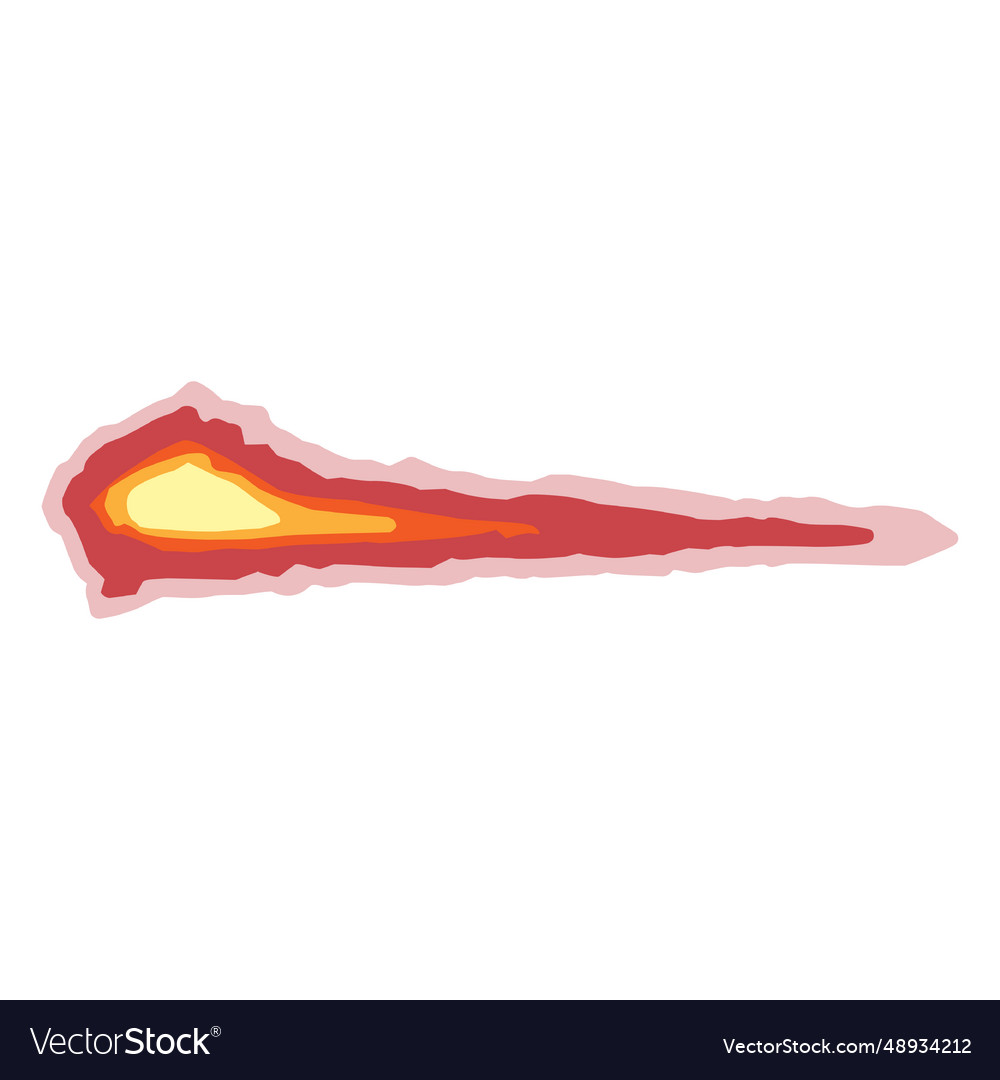Muzzle flash long Royalty Free Vector Image - VectorStock