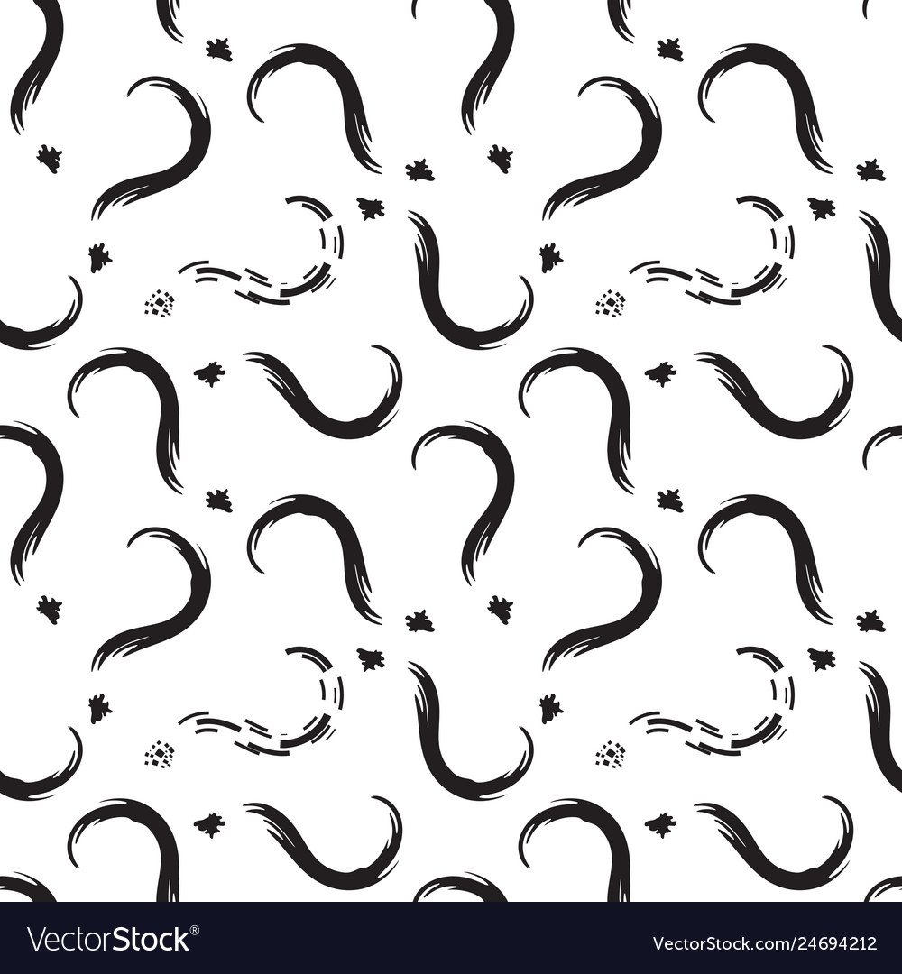 Question marks seamless pattern or interrogation Vector Image