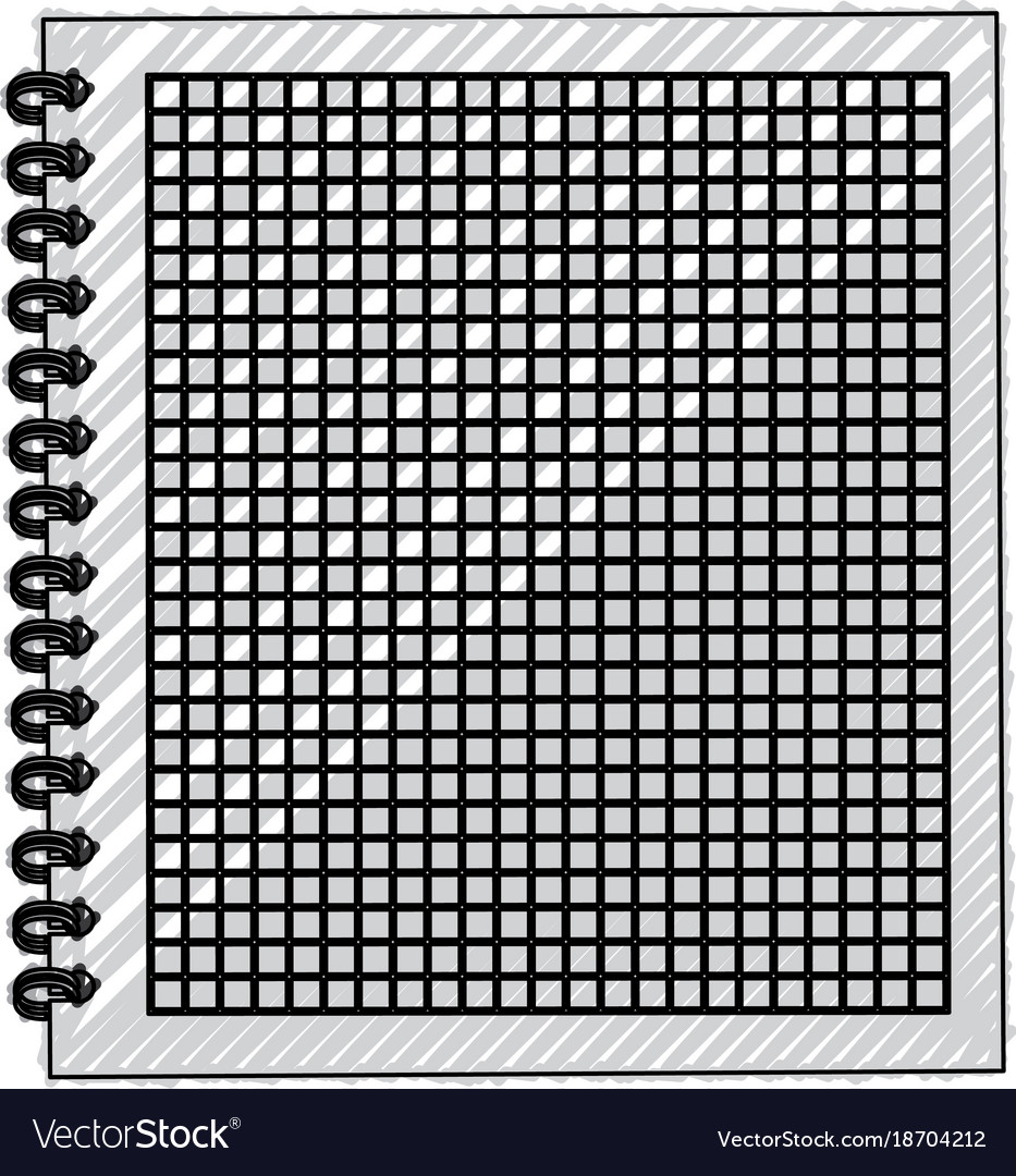 Scribble notebook cartoon Royalty Free Vector Image