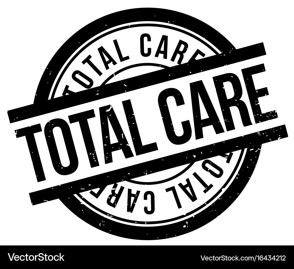 Total care rubber stamp Royalty Free Vector Image