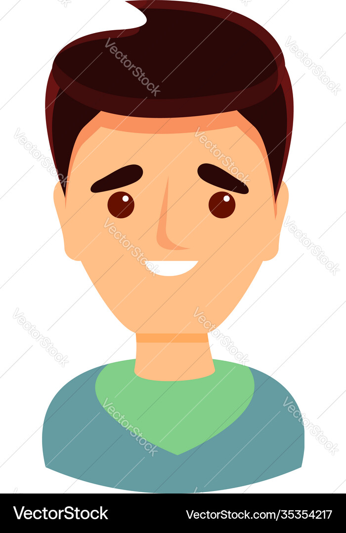 Confused man icon cartoon style Royalty Free Vector Image