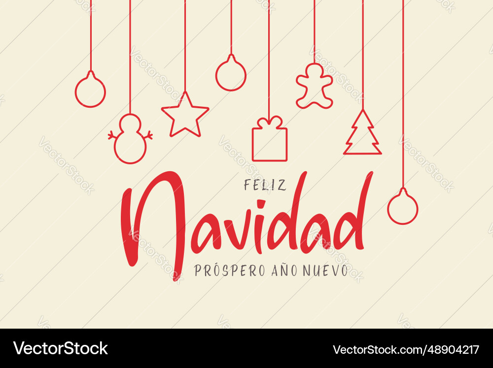 Greeting card with lettering in spanish Royalty Free Vector