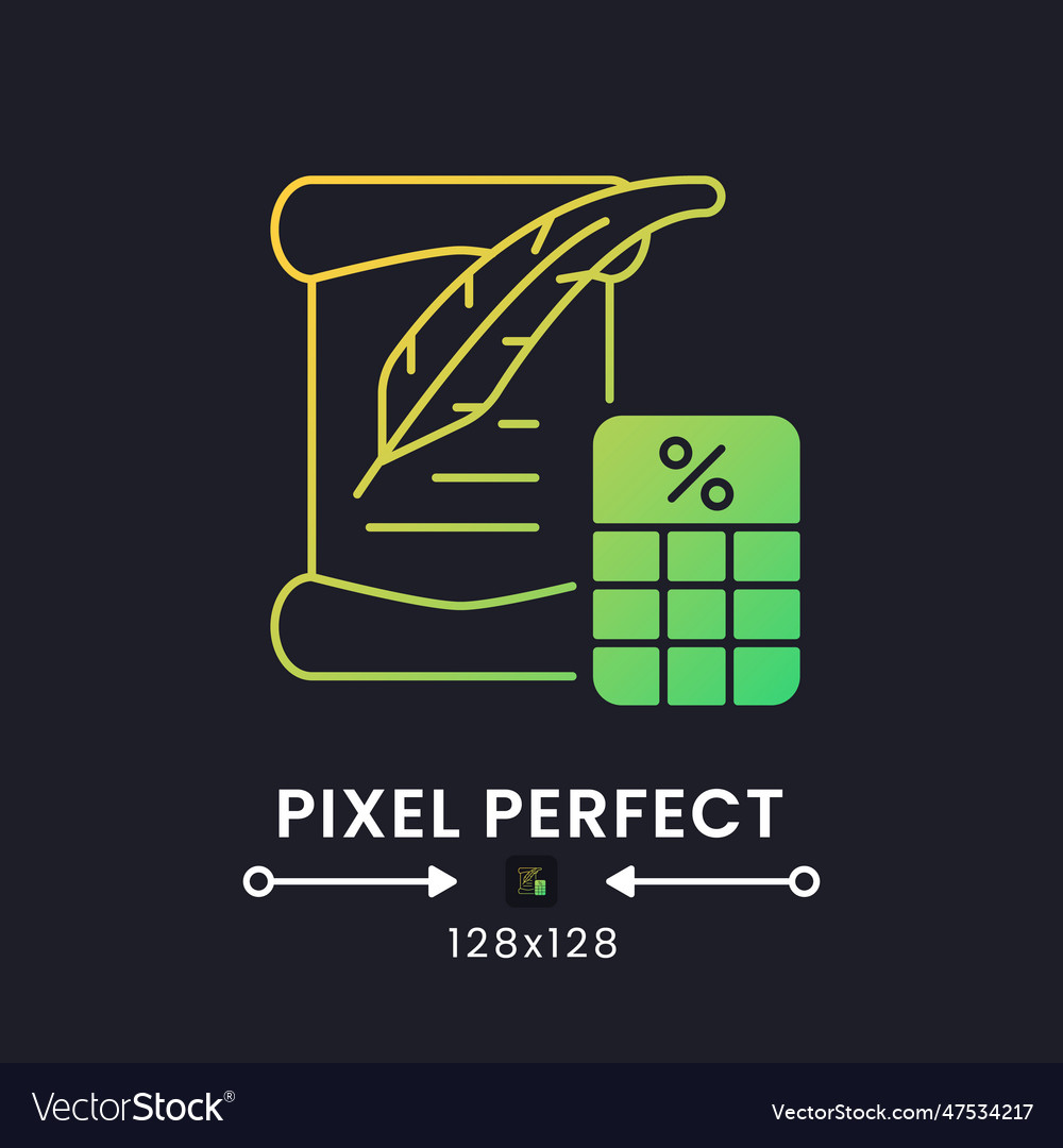 Inheritance tax yellow solid gradient desktop Vector Image