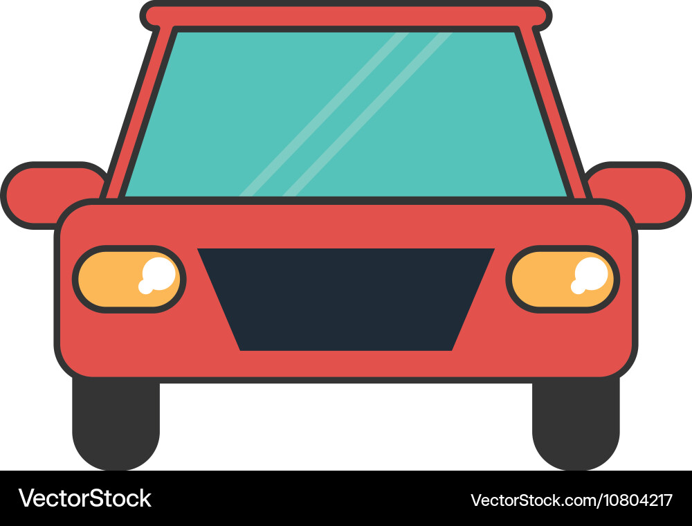 Isolated car vehicle design Royalty Free Vector Image