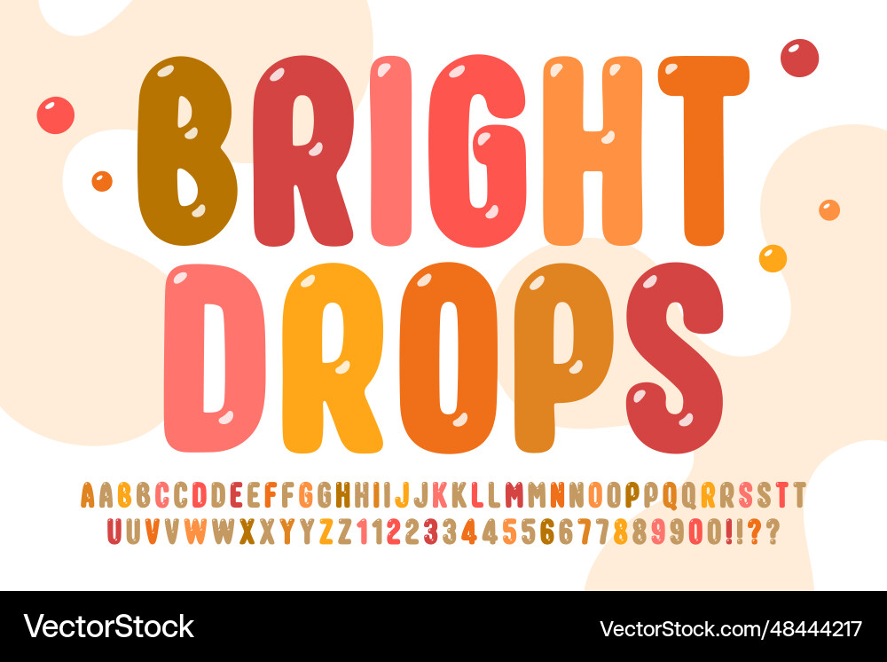 Playful original double letters alphabet design Vector Image