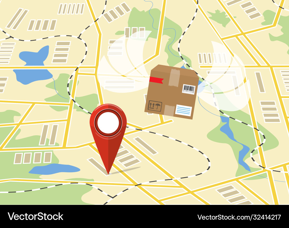 Service delivery concept free fast delivery Vector Image
