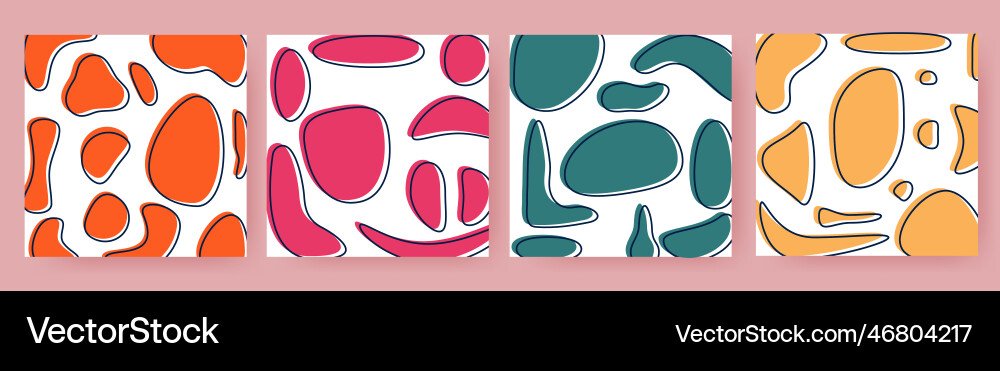 Set of abstract shapes Royalty Free Vector Image