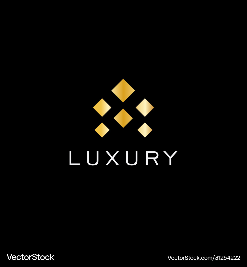 Abstract crown or earrings symbol luxury creative Vector Image