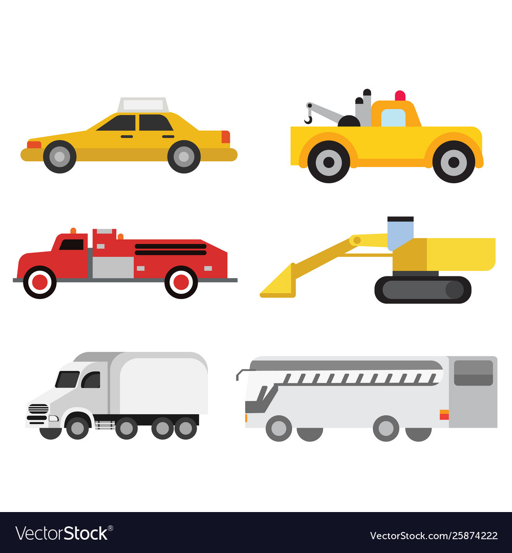 Car pattern flat design Royalty Free Vector Image