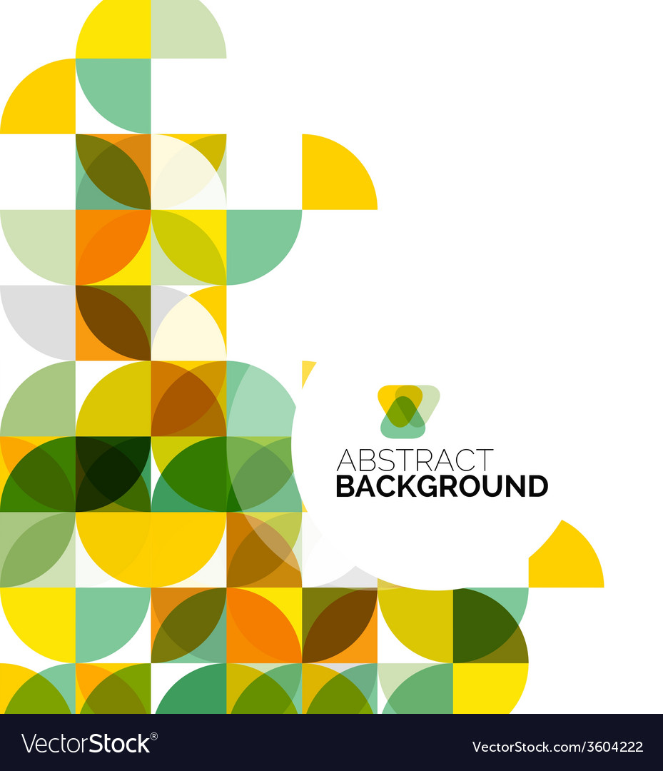 Circle geometric abstract background Royalty Free Vector