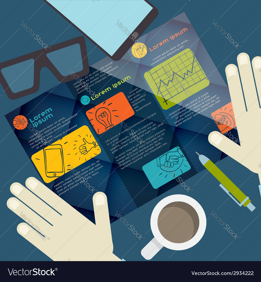 Flat design elements Royalty Free Vector Image