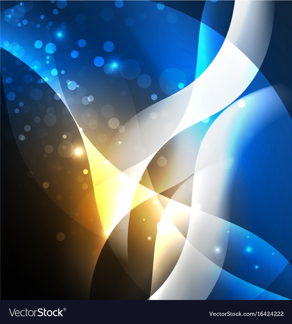 Illuminated neon waves Royalty Free Vector Image