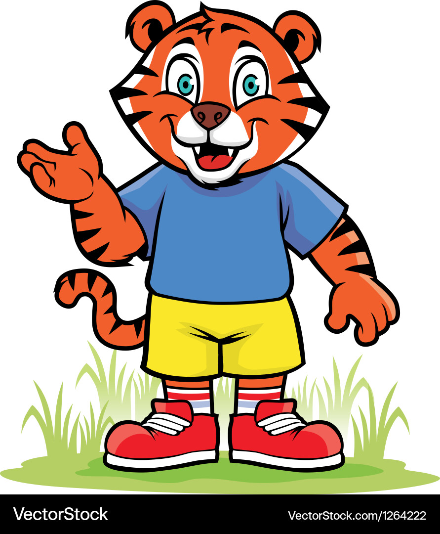 Little tiger Royalty Free Vector Image - VectorStock
