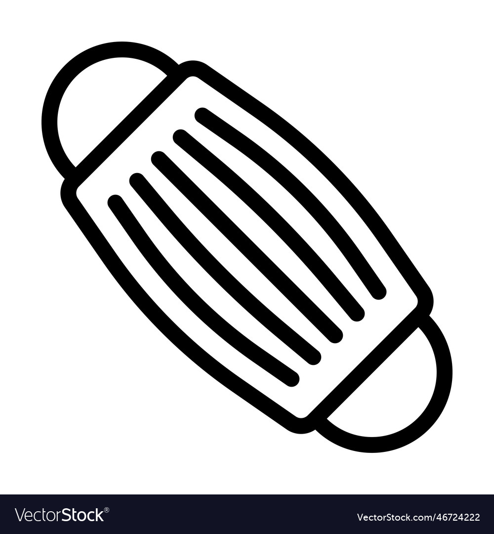 Mask thick line icon for personal and commercial Vector Image