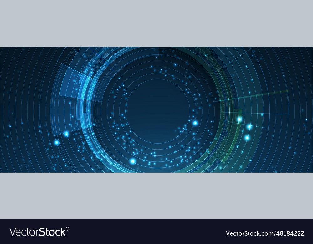 Quantum processing deep learning artificial Vector Image