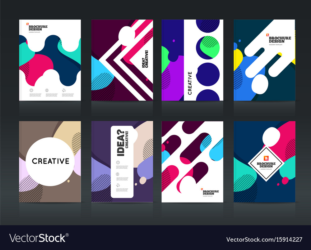 Abstract business brochure design Royalty Free Vector Image