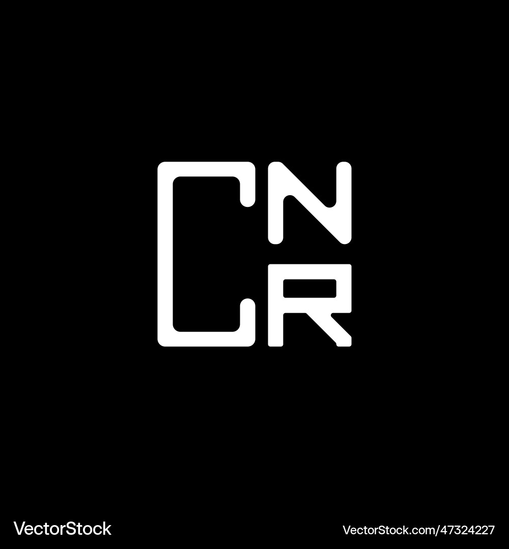 Cnr letter logo creative design with graphic cnr Vector Image