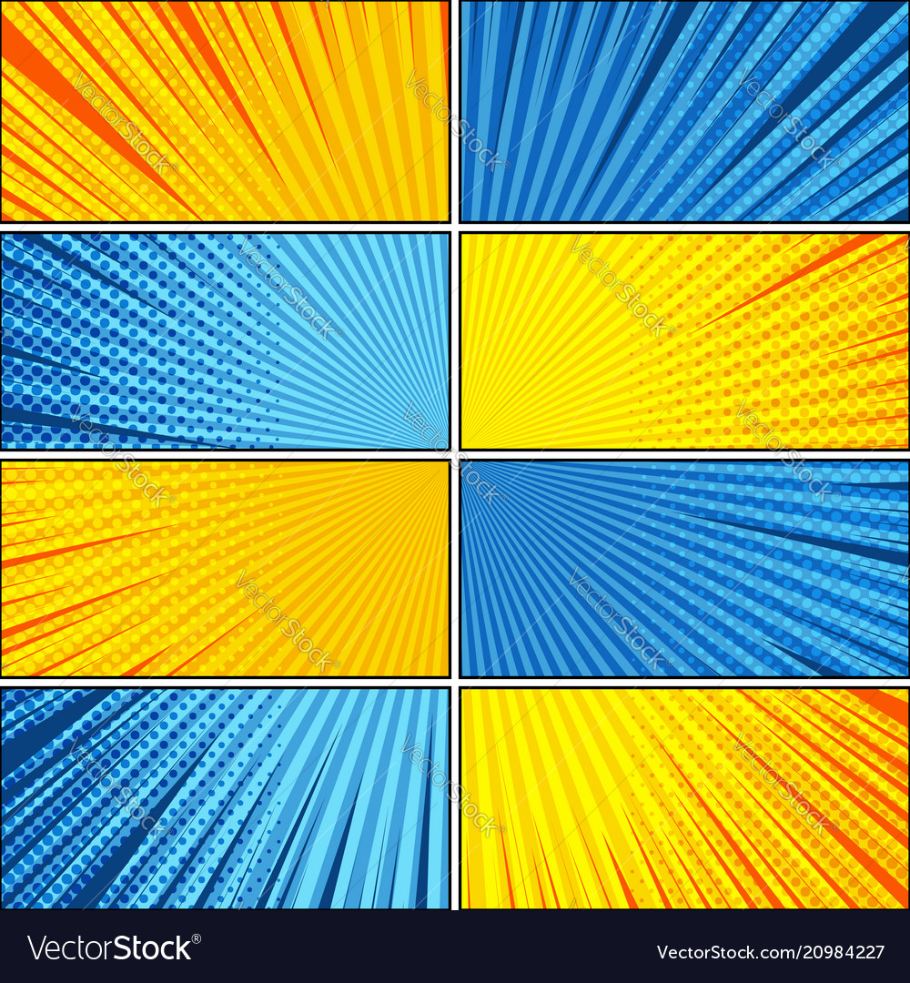 Comic bright explosive background Royalty Free Vector Image