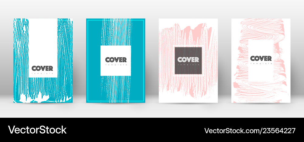 Cover page design template hipster brochure layou Vector Image